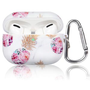 airpods pro 2nd generation/1st generation case-koreda cute printed design hard case for airpods pro 2, shockproof protective cover for airpods pro with keychain for women men