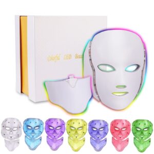 7 colors light portable face & neck m -ask machine for home use | 7 colors