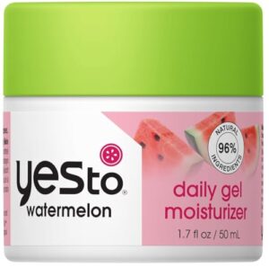 yes to watermelon daily gel moisturizer, skin texture improvement & refreshing, antioxidants, sodium hyaluronate, 1.7 fl oz