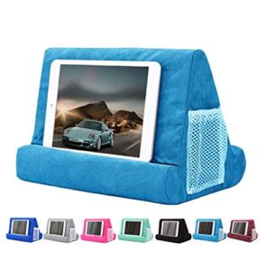 joinhome soft pillow tablet pillow stand for ipad stand mult-angle tablet phone holder lap stand mobile phone holder (light blue)