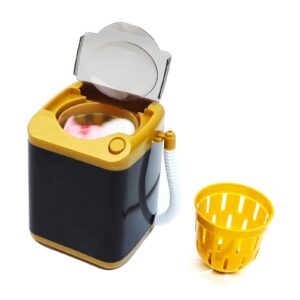 auear, makeup brush sponge washing machine cleaner device plastic automatic cleaning (black, comes with bucket)