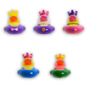 windy city novelties 50 pack - 2" assorted themed rubber ducky bath toys (princess)