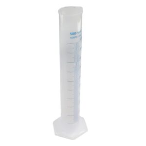 othmro 1pcs 500ml chemistry laboratory set liquid measuring tool plastic graduated cylinder