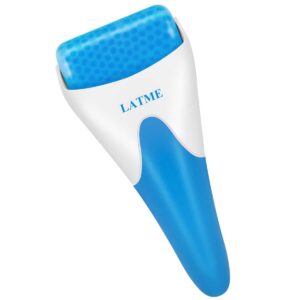 latme ice roller for face eyes,womens gifts,face massager roller puffiness migraine pain relief and minor injury (blue)