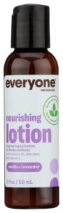 everyone for every body nourishing lotion travel size: vanilla and lavender, 2 ounce