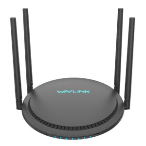 wifi router ac1200, wavlink smart router dual band 5ghz+2.4ghz, full 4 gigabit ethernet ports, usb 3.0 port, wireless internet routers for home, gaming