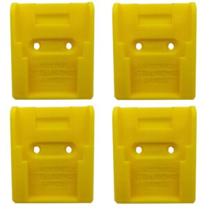 barnyard intel wall mount and cover for dewalt 20v max (4-pack yellow)