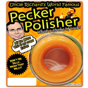 go world famous pecker polisher 2.0 - funny soap for men, large