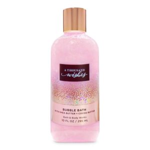 bath & body works a thousand wishes bubble bath with shea and cocoa butter 10 fl oz / 295 ml