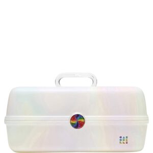 caboodles ultimate on-the-go girl, white opal cosmetic case