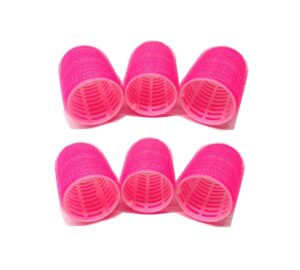 large professional self-holding hair roller curlers pink