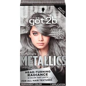 got2b metallics permanent hair color, m72 dusty silver