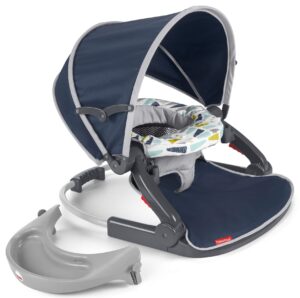 fisher-price gng37 on the go sit me up floor seat, citron wedges