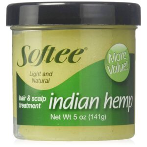 softee light and natural indian hemp hair and scalp treatment 5 oz