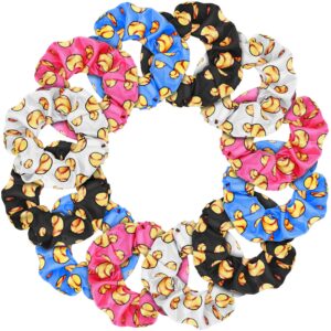 20 pieces softball soccer basketball hair scrunchies satin hairbands scrunchy elastic hair ties for women(softball style)