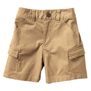 carhartt baby boys' cargo shorts, dark khaki, 3 months