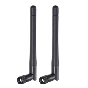 bingfu dual band wifi 2.4ghz 5ghz 5.8ghz 3dbi mimo rp-sma male antenna (2-pack) for wifi router wireless network card usb adapter security ip camera video surveillance monitor