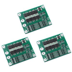 songhe 3s 11.1v 12v 25a 18650 li-ion lithium battery pcb protection board module with balanced protection 3pcs