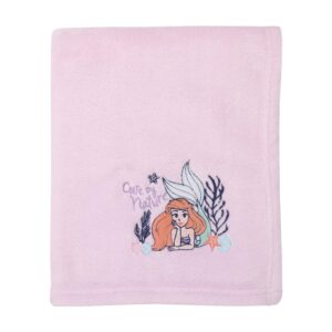 disney the little mermaid pink and coral ariel cute by nature super soft baby blanket