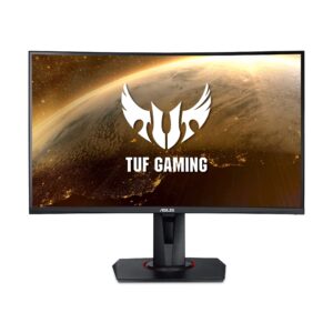 asus tuf gaming vg27vq 27” curved gaming monitor 165hz full hd (1920 x 1080) 1ms elmb eye care displayport hdmi dual-link dvi-d (renewed)