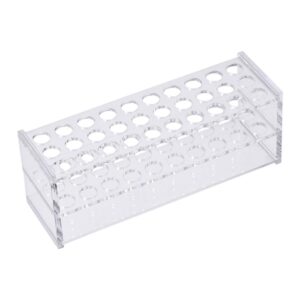 uxcell acrylic test tube holder lab stand rack 3x10 wells for 11-13mm centrifuge tubes clear