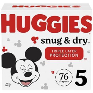 huggies snug & dry diapers, size 5