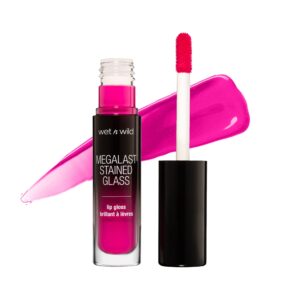 wet n wild mega last stained glass lip gloss, kiss my glass