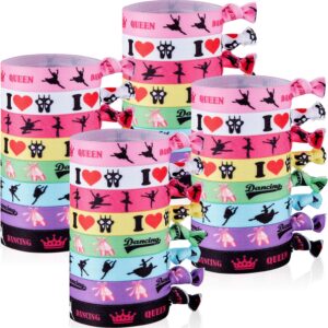 32 pieces ribbon hair accessories - elastic sports hair ties for girls and women, gifts for mexican festival, horse racing, and derby decor