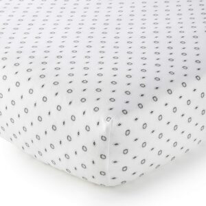 levtex baby nico separate fitted sheet, cotton, grey