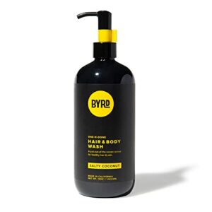 byrd one-n-done – 3-in-1 shampoo, conditioner and body wash, for all hair types, 15 oz