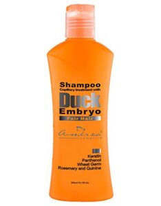 andrea cosmetics duck embryo shampoo: light/fair hair // shampoo embrion de pato: cabello claro