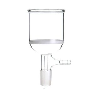 deschem 24/29 glass buchner funnel with core sand disk coarse filter and filtering vacuum adapter