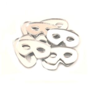 super cool creations mask shaped crafting sets, bronze mirror, pack of 20 x 2cm