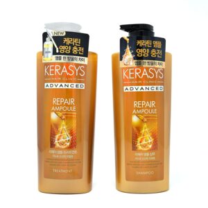 kerasys advanced ampoule repair shampoo and treatment 20 fl oz. (set of 2)