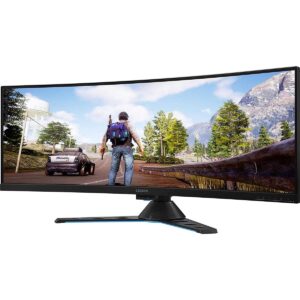 lenovo legion y44w-10 43.4" dwuxga 144hz wled curved hdr gaming monitor with amd radeon freesync 2, 3840x1200