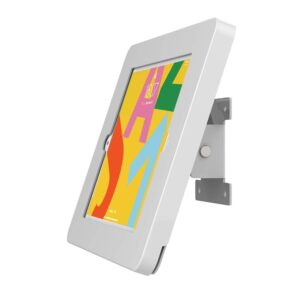 beelta tablet wall mount compatible with 10.2 inch ipad 7 8 9 swivel base, key lock, all metal - bsw101t