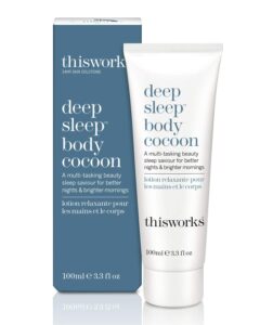 this works deep sleep body cocoon | multi-tasking night cream with lavender & chamomile | hydrates, calms & promotes restful sleep | aromatherapeutic formula, 3.3 oz / 100ml