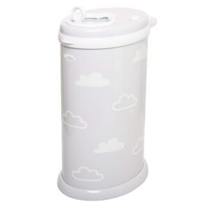 ubbi glow-in-the-dark cloud peel and stick decal stickers, decorative sticker for diaper pail or baby nursery