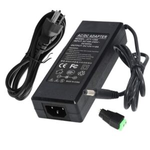 ieik 12v 8a 96w power supply adapter ac to dc converter charger ac 110v ~ 240v to dc 12v 8amp transformer for water pump, cctv, computer project