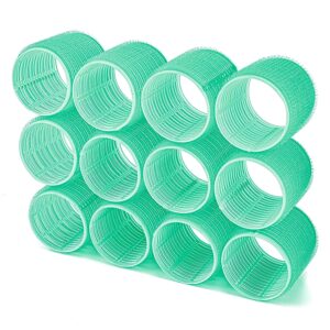 hair rollers, 12 pack self grip salon hairdressing curlers, hair curlers sets, diy curly hairstyle, colors may vary, jumbo