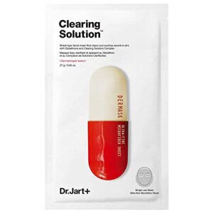 dr.jart+ clearing solution sheet facial mask 5 pc, 5count