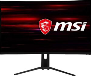 msi 31.5” fhd (1920 x 1080) non-glare hdr ready 180hz 1500r curvature 1ms 16:9 hdmi/dp/usb amd freesync height tilt adjustment curved gaming monitor (optix mag322cr)