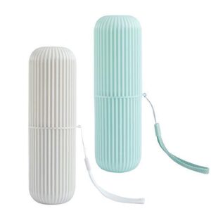 travel toothbrush holder case set kids women men portable toothbrush case travel container toothbrush holders with picking sling gargle cup toothbrush protector storage traveling camping business trip