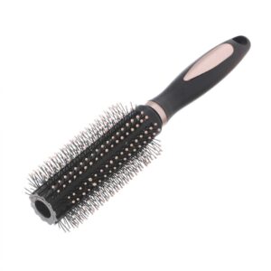 rn beauty anti-static hair brushes for men and women adults and kids nylon bristle pins massage brush blow dry detangle hairbrush comb for all hair types styling wet or dry - round