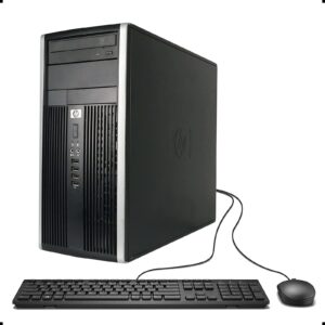 hp compaq pro 6200 tower desktop pc, intel core i3-2100 3.1ghz, 8g ddr3, 1t, wifi, bluetooth 4.0, dvd, windows 10 64-multi-language support english/spanish/french (renewed)