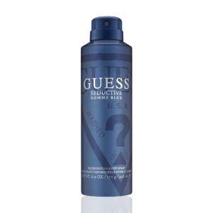 guess guess seductive homme blue men body spray, 6 ounce (pack of 1)