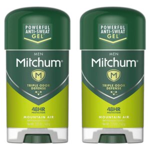 mitchum gel mountain size 2.25z mitchum mountain air clear gel anti-perspirant & deodorant (2-pack)