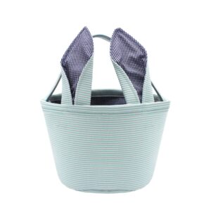 lxitol easter baskets easter bunny ears bags - easter egg bunny bucket for kids (blue)