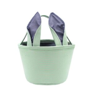 lxitol easter baskets easter bunny ears bags - easter egg bunny bucket for kids (green)