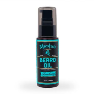 maestro's classic beard oil | high-shine moisturizing & taming for all beard types & lengths- speakeasy blend, 2 ounce